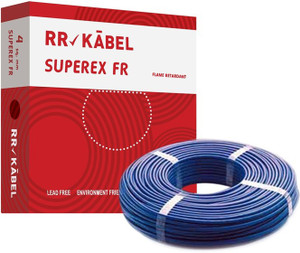 RR KABEL PVC 4 sq/mm Blue 90 m Wire Price in India - Buy RR KABEL PVC 4 ...