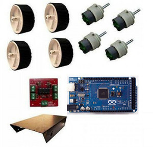 Robokart High Torque Robowar Kit with DC Motors and Arduino Mega 2560 ...