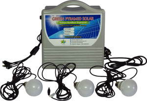 Green Pyramid Solar SunBox Supreme with AC Charging Lantern Emergency ...