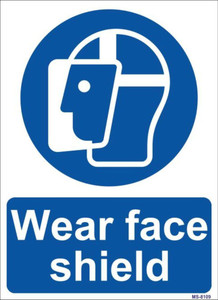 SignageShop Wear Face Shield Emergency Sign Price in India - Buy ...