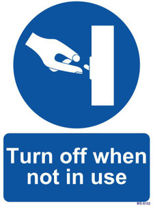 SignageShop Turn off when not in Use Emergency Sign Price in India ...