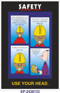 SignageShop Safety use your head Poster Emergency Sign Price in India ...