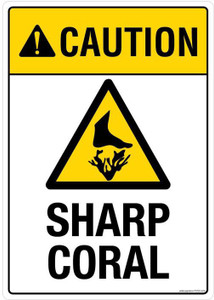 Safety Sign Store Caution: Sharp Coral Emergency Sign Price in India ...