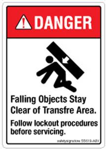 Safety Sign Store Danger: Falling Objects Emergency Sign Price in India ...