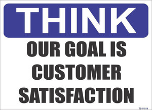 SignageShop Our Goal is Customer Satisfaction Emergency Sign Price in ...