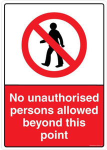 Safety Sign Store No Unauthorised Entry Emergency Sign Price in India ...