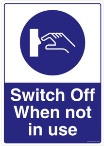 Safety Sign Store Switch Off Emergency Sign Price in India - Buy Safety ...