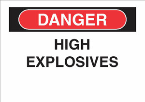 Just Signs HIGH EXPLOSIVES Emergency Sign Price in India - Buy Just ...