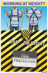 SignageShop Use right fall protection Poster Emergency Sign Price in ...