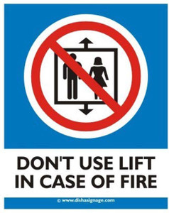 Dishasignage DONT-Use-Lift Emergency Sign Price in India - Buy ...