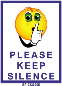 SignageShop Please keep silence Poster Emergency Sign Price in India ...