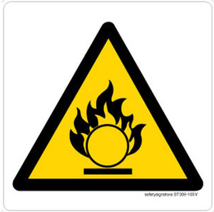 Safety Sign Store Oxidizing Agent - Graphic Emergency Sign Price in ...
