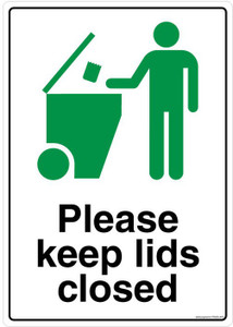 Safety Sign Store Keep Lids Closed Emergency Sign Price in India - Buy ...