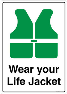 Safety Sign Store Wear Your Life Jacket Emergency Sign Price in India ...