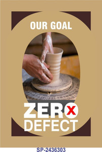 SignageShop Our Goal zero defect Poster Emergency Sign Price in India ...
