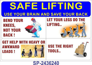 SignageShop flex Safe lifting Poster Emergency Sign Price in India ...
