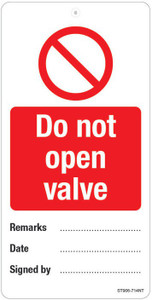 Safety Sign Store Do not Open Valve Emergency Sign Price in India - Buy ...