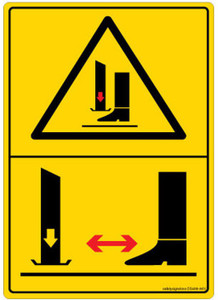 Safety Sign Store Warning: Crushing Hazard-Jacks - Graphic Emergency ...