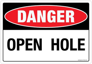 Safety Sign Store Danger: Open Hole Emergency Sign Price in India - Buy ...