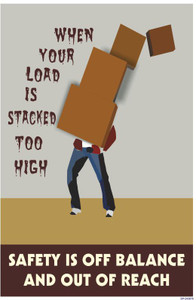 SignageShop flex Safety is off balance and out of reach Poster ...