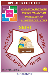 SignageShop flex Operation Excellence Seiton Poster Emergency Sign ...
