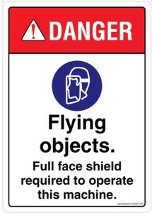 Safety Sign Store Danger: Flying Objects Emergency Sign Price in India ...