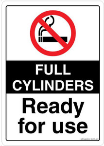 Safety Sign Store Full Cylinders. Ready For Use Emergency Sign Price in ...