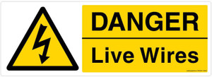 Safety Sign Store DANGER: Live Wires Emergency Sign Price in India ...