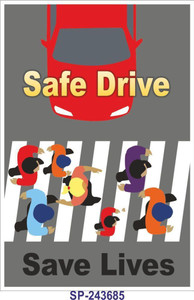 SignageShop Safe drive save lives Poster Emergency Sign Price in India ...