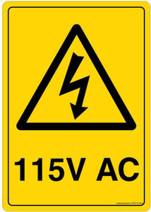 Safety Sign Store WARNING: 115V AC Emergency Sign Price in India - Buy ...