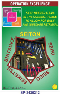 SignageShop flex Operation Excellence Seiso Poster Emergency Sign Price ...