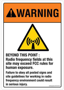 Safety Sign Store Warning: Radio Frequency Emergency Sign Price in ...