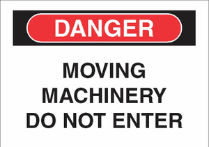 Just Signs MOVING MACHINERY DO NOT ENTER Emergency Sign Price in India ...