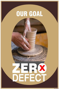 SignageShop flex Our Goal zero defect Poster Emergency Sign Price in ...