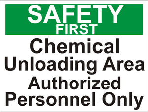 Clickforsign chemical unloading area Authorised personnel only ...
