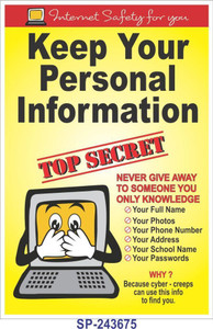 SignageShop Keep your personal information Poster Emergency Sign Price ...