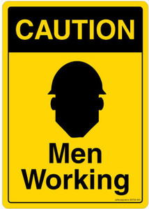 Safety Sign Store Caution: Men Working Emergency Sign Price in India ...
