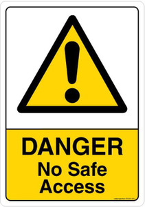 Safety Sign Store Danger: No Safe Access Emergency Sign Price in India ...