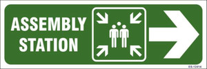 SignageShop Assembly Station with arrow Emergency Sign Price in India ...