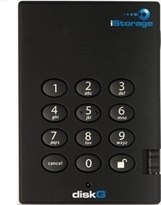 iStorage diskGenie 250GB (128 Bit Encryption) 250 GB External Hard Disk ...