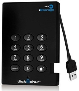 iStorage diskAshur 500GB (256 Bit Encryption) 500 GB External Hard Disk ...