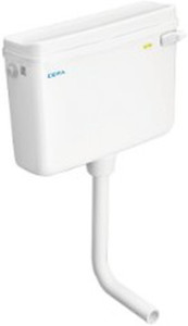 CERA 2602P Ciena Premium with Anti Bacterial Knob Single Flush Tank ...