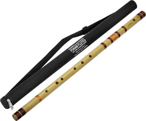 Punam Flutes C Sharp Base Bamboo Flute Bansuri Left Hand Player with ...