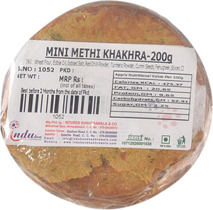 Induben Mini Methi Khakhra (Pack of 3) Price in India - Buy Induben ...