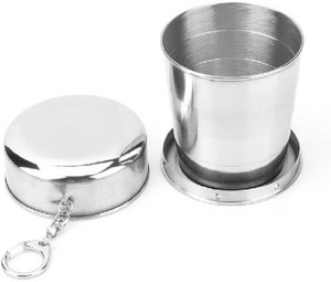 Xeekart TRAVEL FOLDABLE STEEL GLASS Glass Water/Juice Glass Price in ...