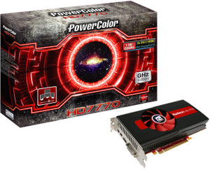 PowerColor HD 7770 GDDR5 1 GB AMD/ATI Chipset 128 bit 1000 MHz Graphics ...