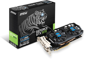 MSI GTX 970 4GD5T OC GDDR5 4 GB NVIDIA Chipset 256 bit 1102 MHz ...