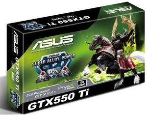 ASUS GeForce GTX 550 Ti GDDR5 1 GB NVIDIA Chipset 192 bit 900 MHz ...
