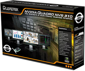 Leadtek Quadro NVS310 DDR3 512 MB NVIDIA Chipset 64 bit 550 MHz ...