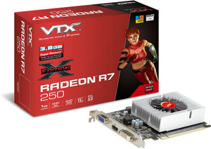 VTX3D Radeon R7 250 DDR5 1 GB AMD/ATI Chipset 128 bit 1030 MHz Graphics ...